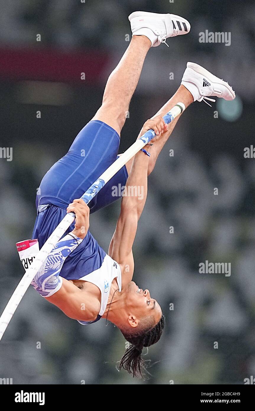 Tokyo, Japan. 03rd Aug, 2021. Athletics: Olympics, men's pole vault ...