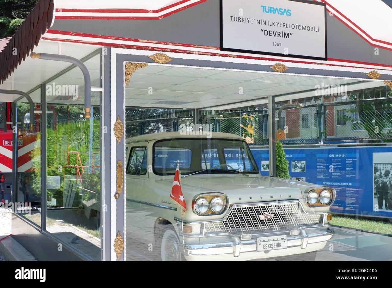 First Turkish Made Car; Devrim -Revolution- at TURASAS Railway Museum ...