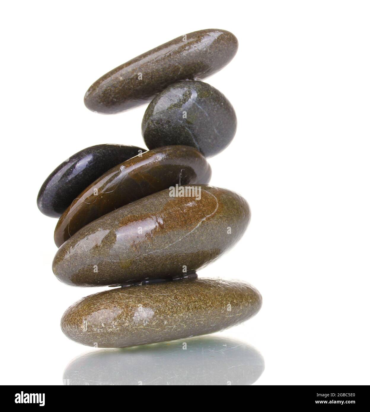 Stack of balanced stones isolated on white Stock Photo - Alamy