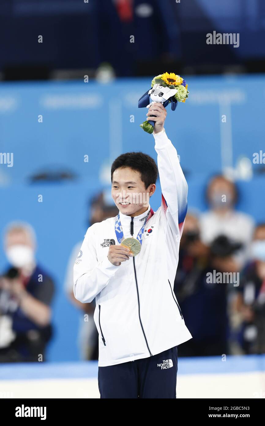 SHIN Jeahwanr (KOR) Gold Medal during the Olympic Games Tokyo 2020 ...
