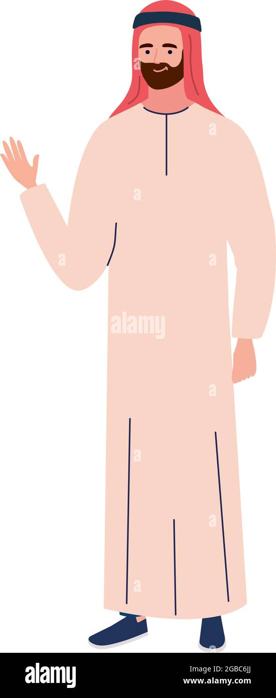 Young arab man wearing traditional Cut Out Stock Images & Pictures - Alamy