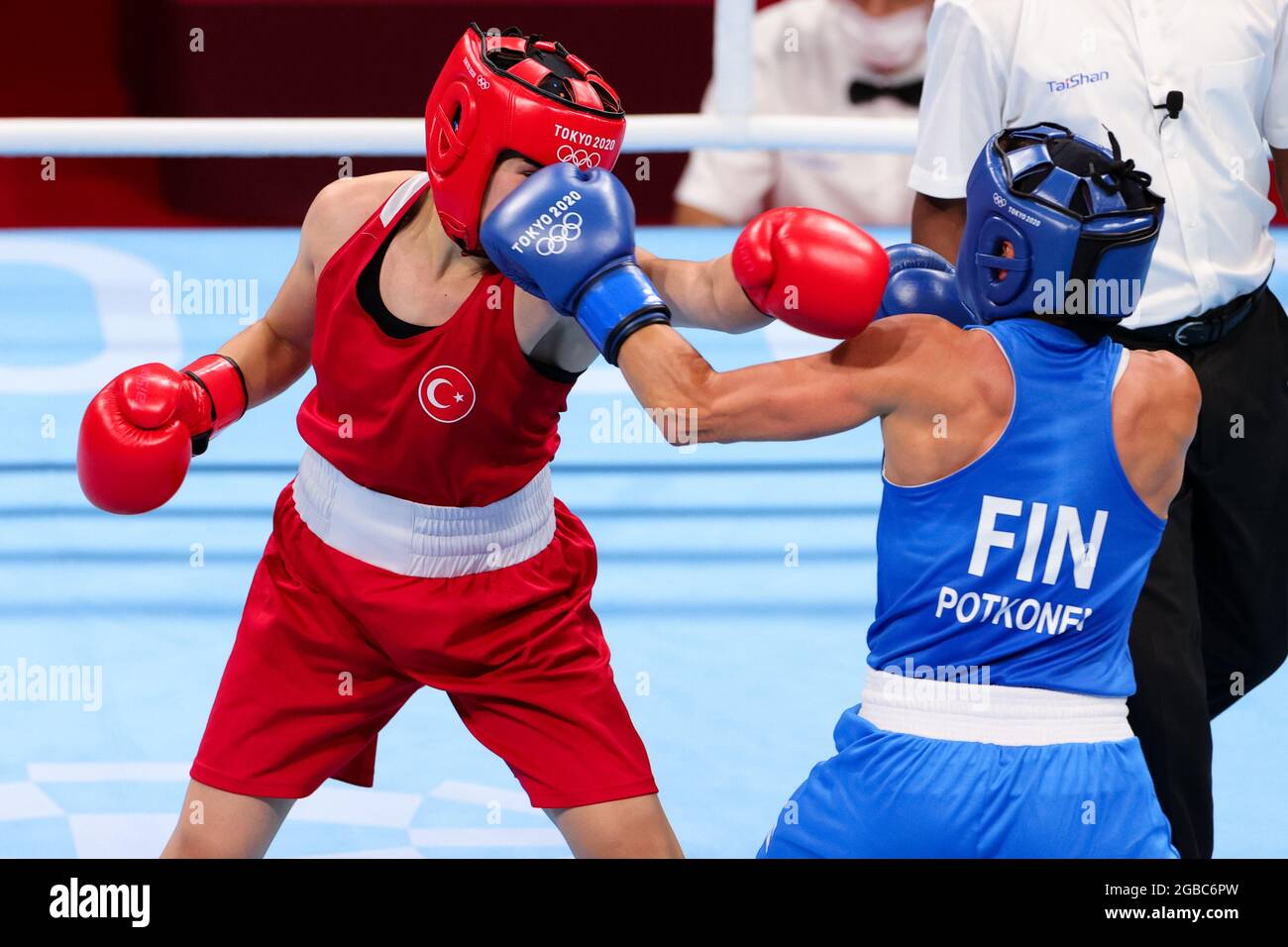 Tokyo, Japan, 3 August, 2021. Esra Yıldız of Team Turkey and Mira ...