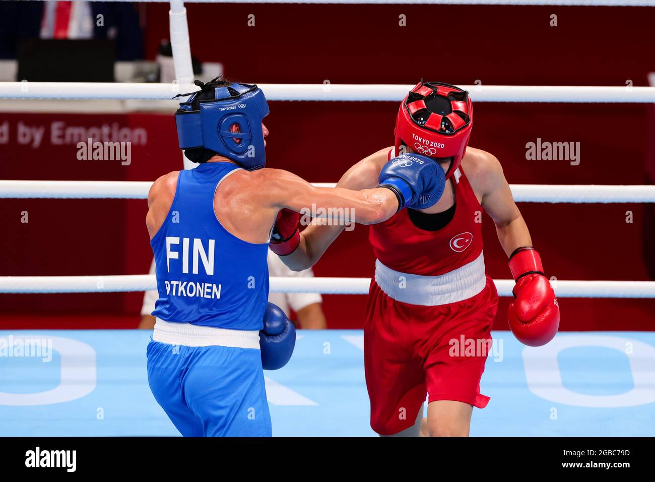Tokyo, Japan, 3 August, 2021. Esra Yıldız of Team Turkey and Mira ...