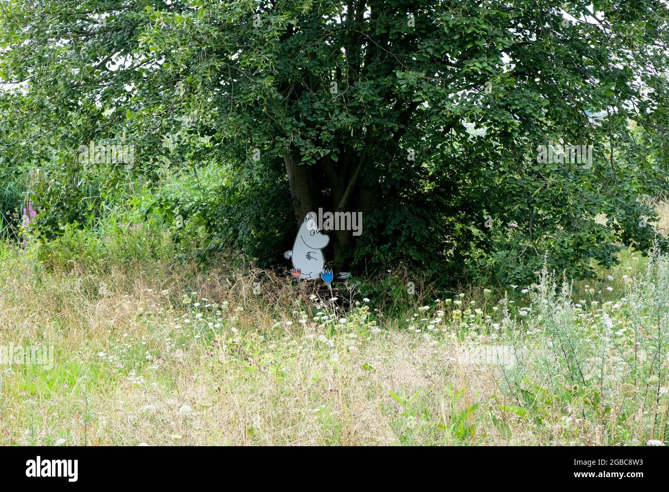 Walthamstow Wetlands, London, UK. 3rd Aug 2021. The Moomin Trail in ...