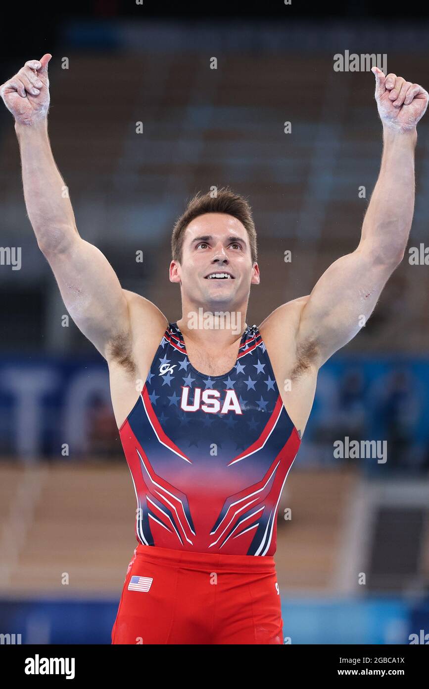 Tokyo, Japan. 3rd Aug, 2021. Samuel Mikulak of the United States ...