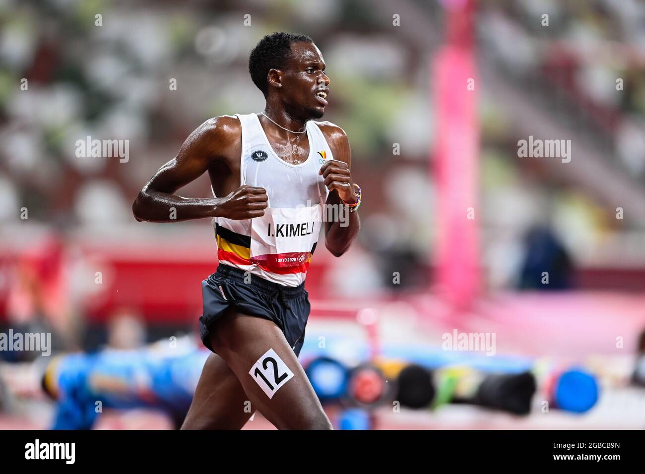 TOKYO, JAPAN - AUGUST 3: Isaac Kimeli of Belgium competing on Men's ...