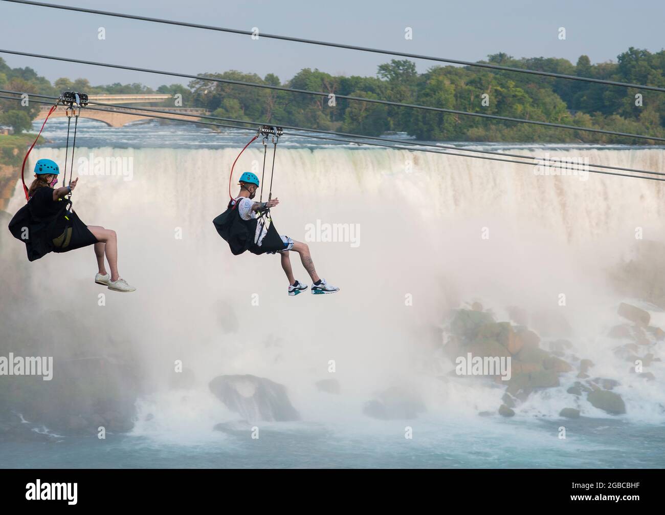 Zipline to the falls hi-res stock photography and images - Alamy
