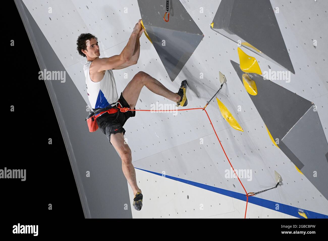 Czech climber Adam Ondra attends bouldering qualification during the ...