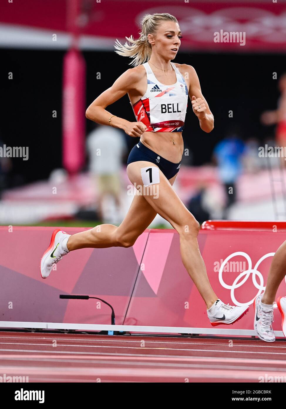 TOKYO, JAPAN - AUGUST 3: Alexandra Bell of Great Britian competing on ...