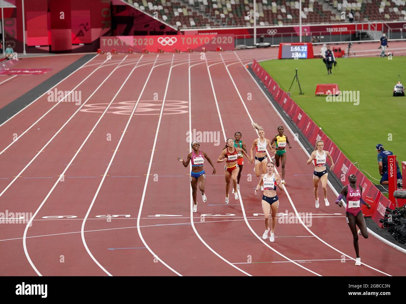 USA’s Athing Mu in the Women’s 800m Final during the Athletics at the ...