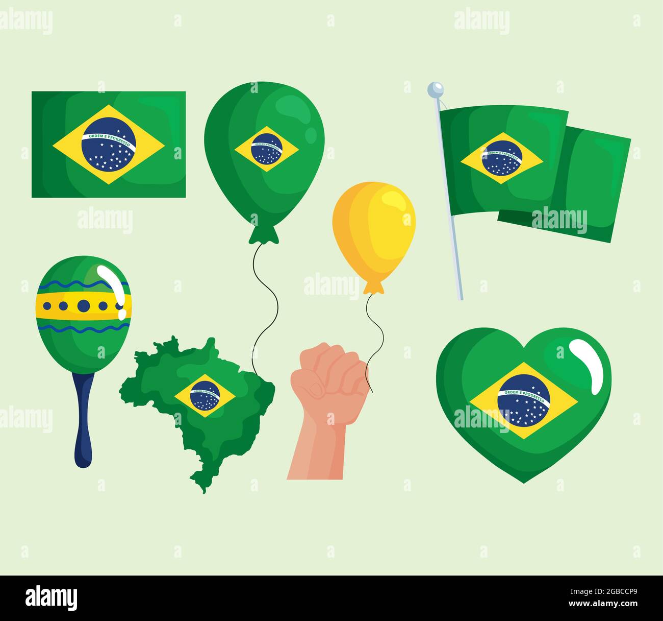 icons of brazilian celebration Stock Vector Image & Art - Alamy