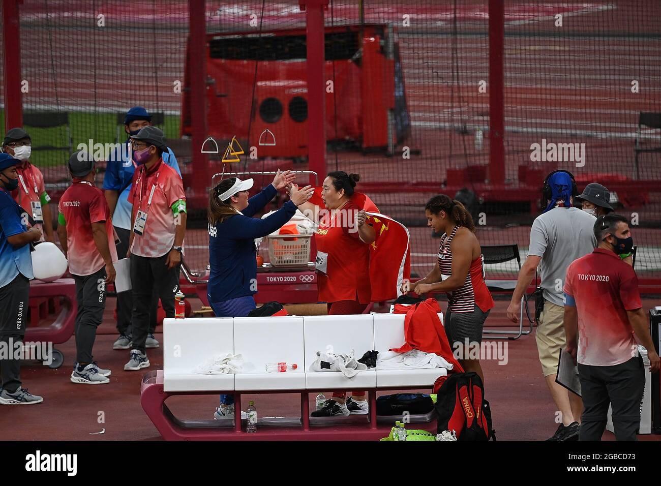 Tokyo, Japan. 3rd Aug, 2021. Wang Zheng of China celebrate after the ...