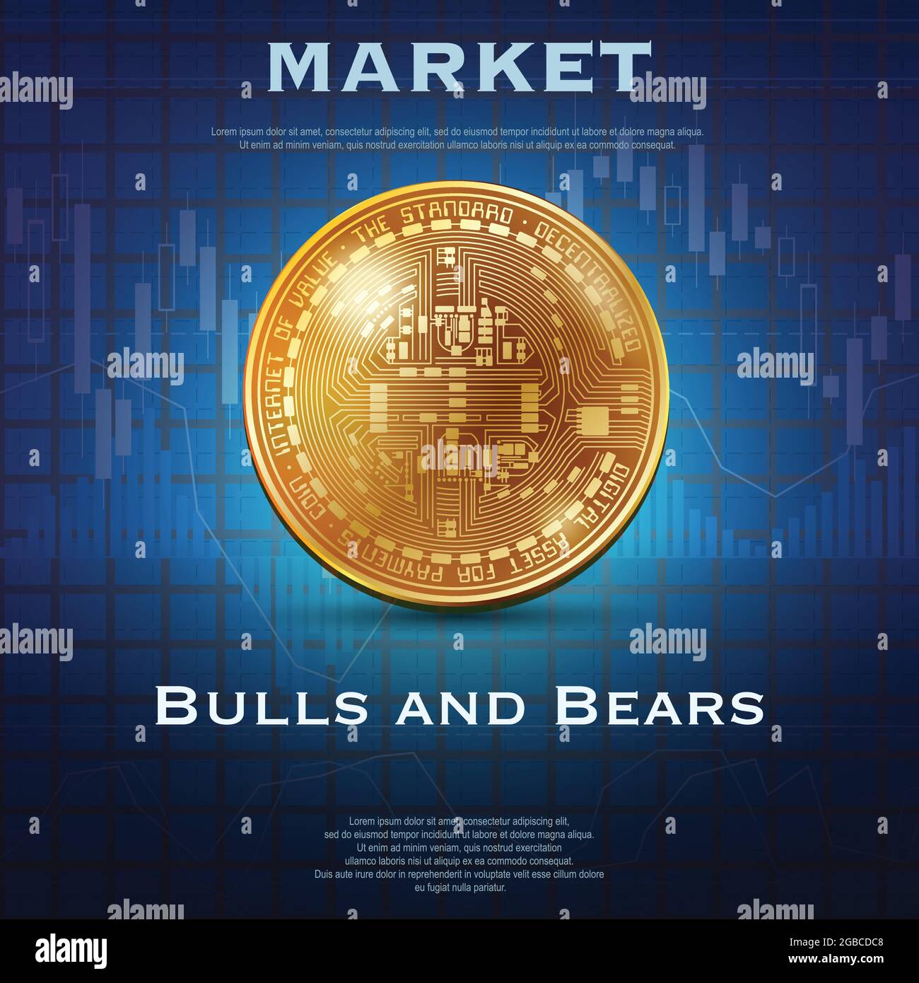 Empty golden coin background Stock Vector Image & Art - Alamy