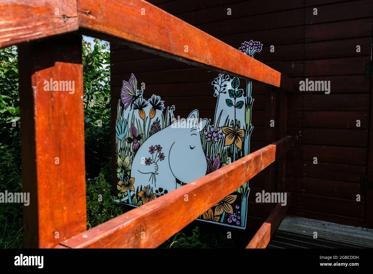 Walthamstow Wetlands, London, UK. 3rd Aug 2021. The Moomin Trail in ...