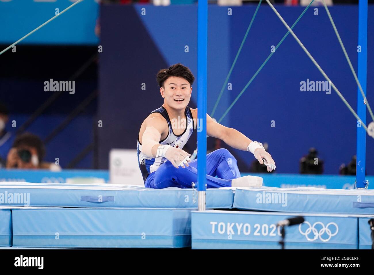 Tokyo, Japan. 3rd Aug, 2021. Takeru Kitazono (JPN) Gymnastics - Artistic : Men's Horizontal Bar ...