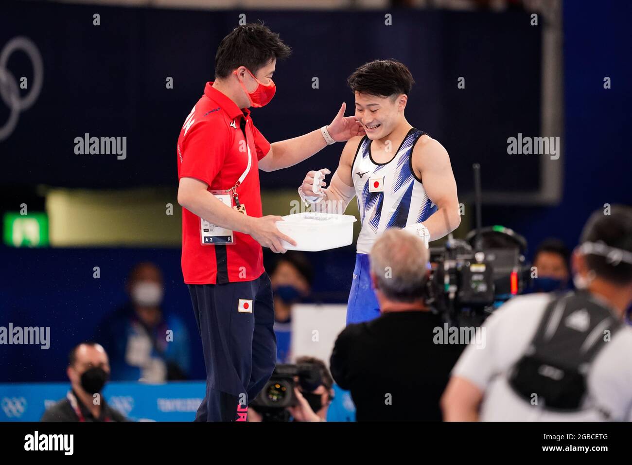 Tokyo, Japan. 3rd Aug, 2021. Takeru Kitazono (JPN) Gymnastics - Artistic : Men's Horizontal Bar ...