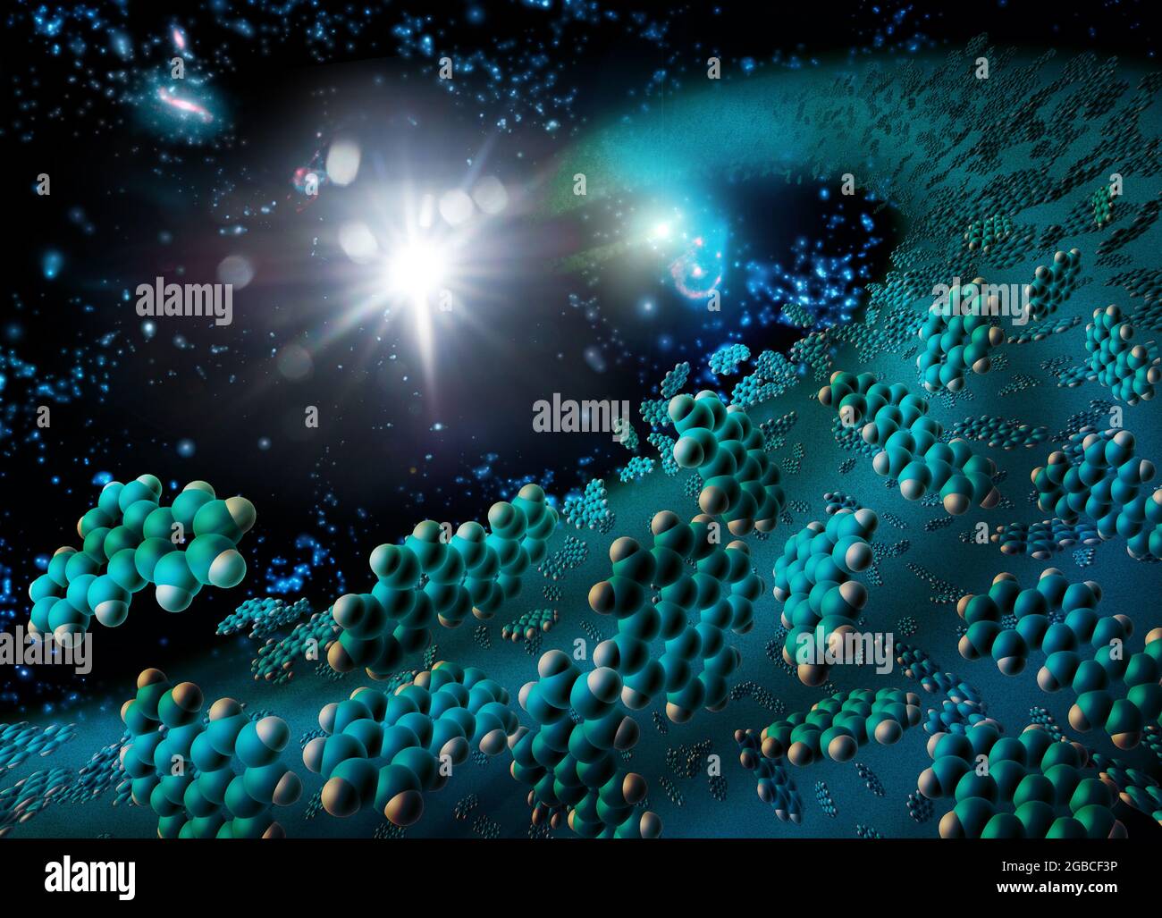 Meteorite tail carries many molecules in outer space. The theory of the ...