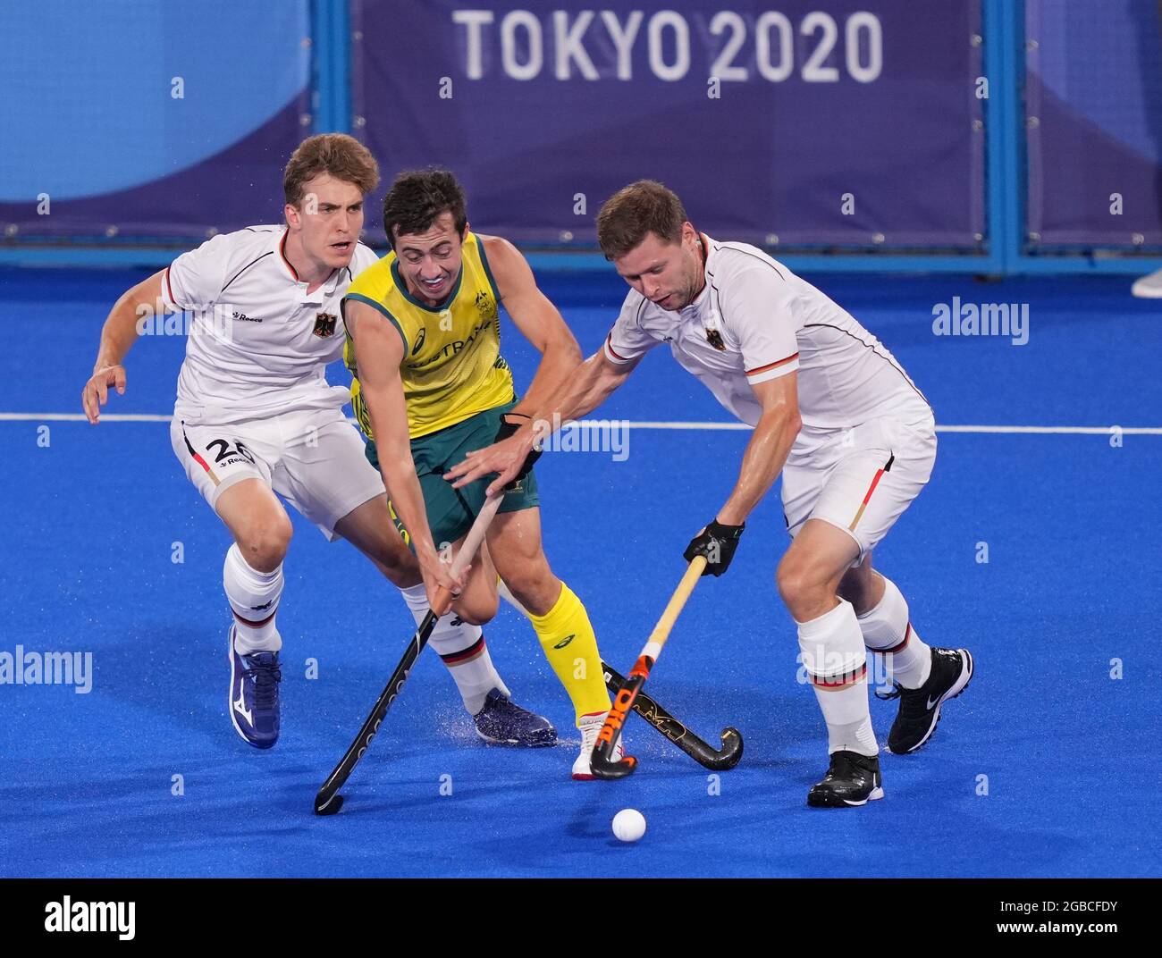 Tokyo, Japan. 3rd Aug, 2021. Lachlan Thomas Sharp (C) of Australia ...