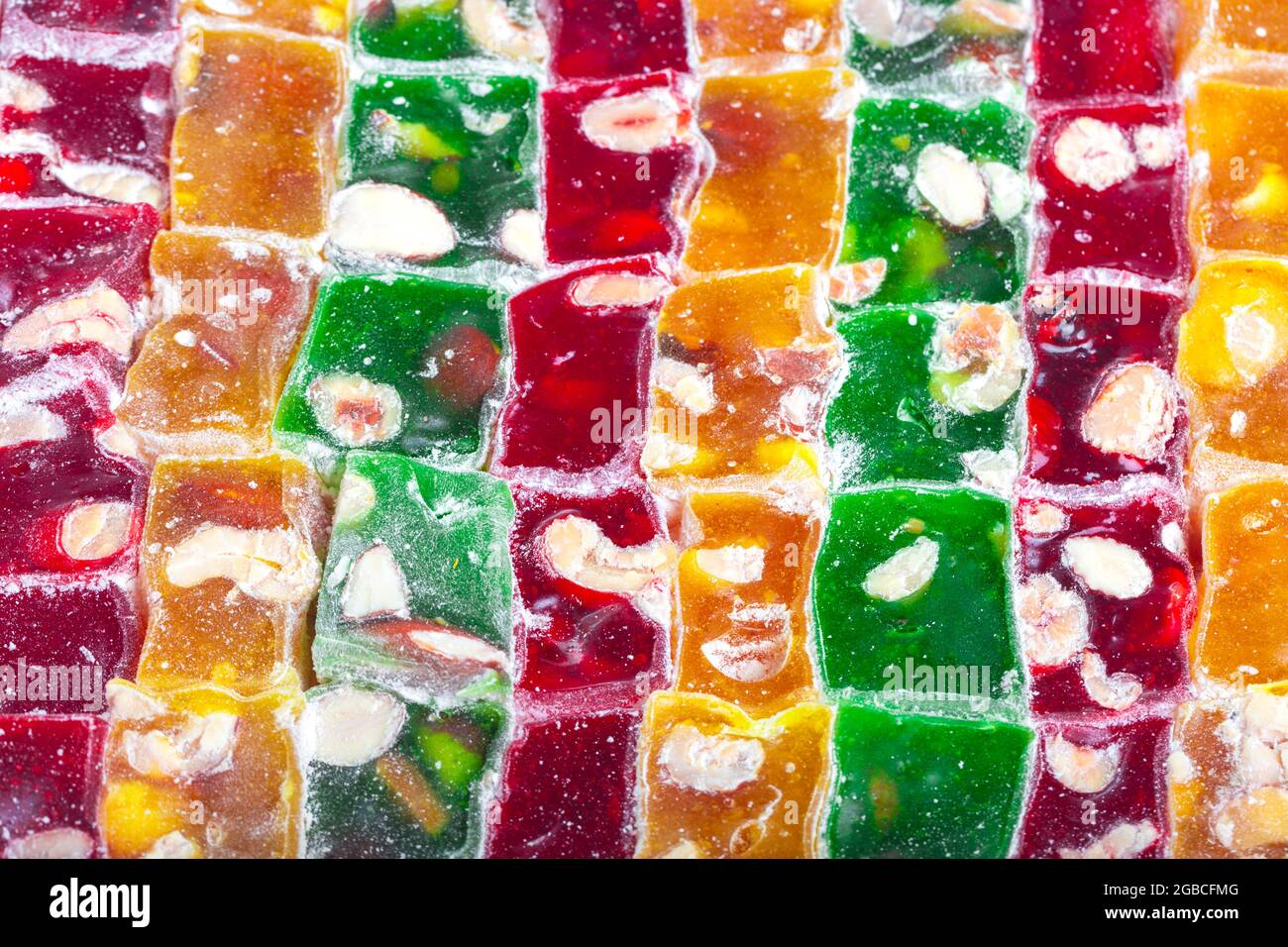 Assorted traditional turkish delight Stock Photo - Alamy