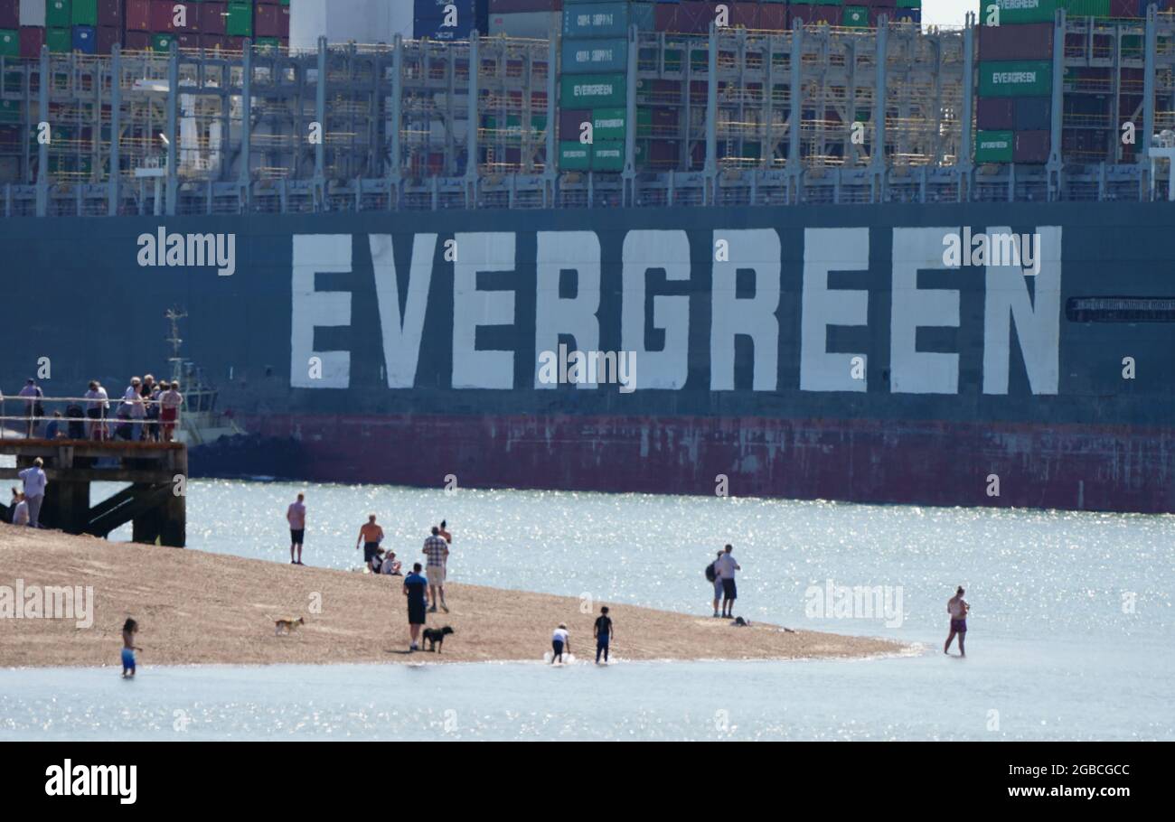 The container ship Ever Given, chartered and operated by container ...