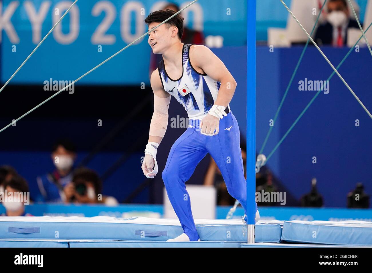 Tokyo, Japan. 3rd Aug, 2021. Takeru Kitazono (JPN) Gymnastics - Artistic : Men's Horizontal Bar ...