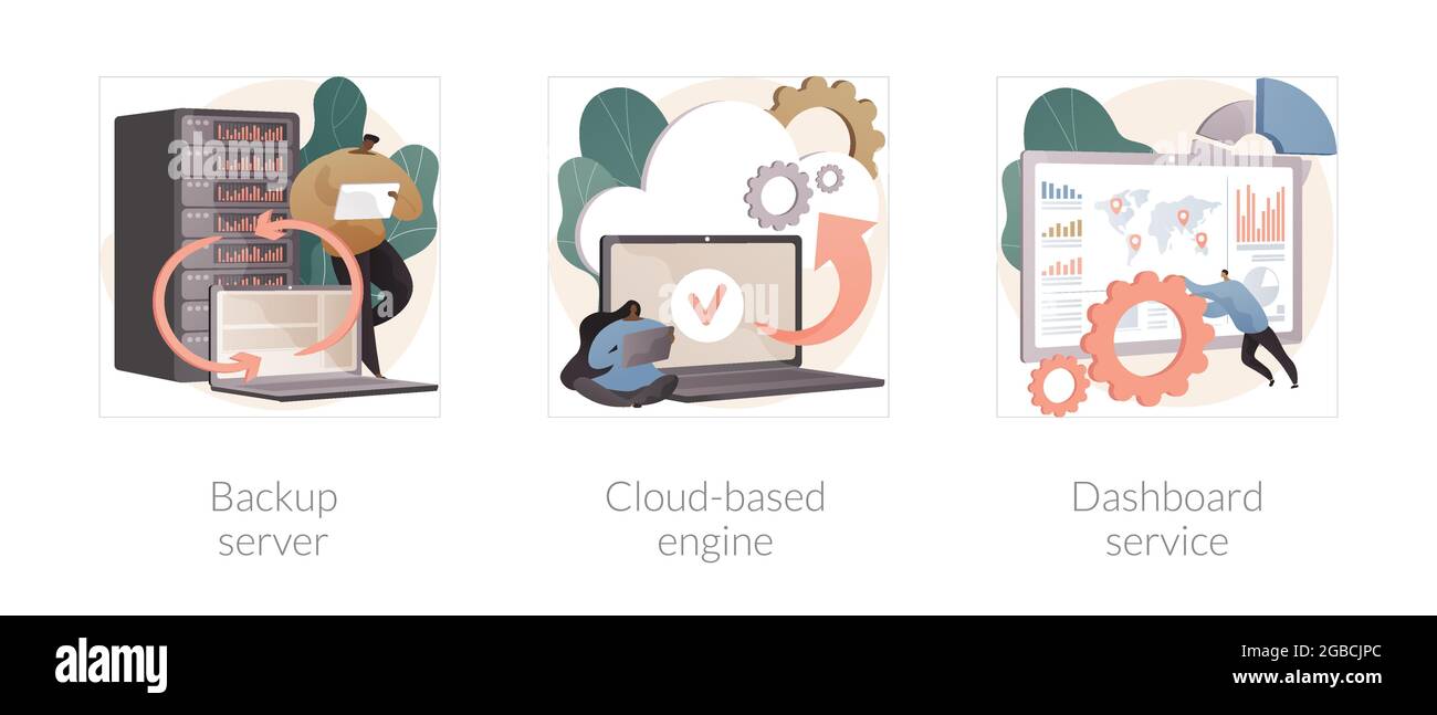 Information management abstract concept vector illustrations Stock ...