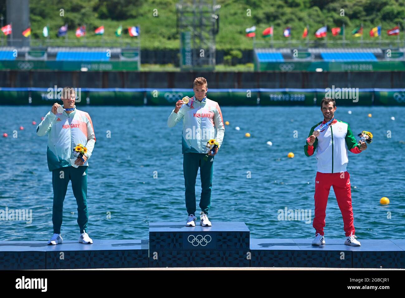 Tokyo, Japan. 3rd Aug 2021. From left: Adam VARGA (HUN), Balint KOPASZ ...