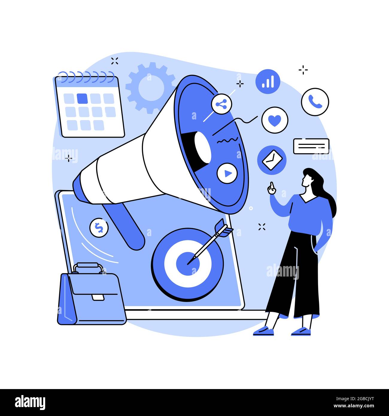 Marketing campaign abstract concept vector illustration Stock Vector ...