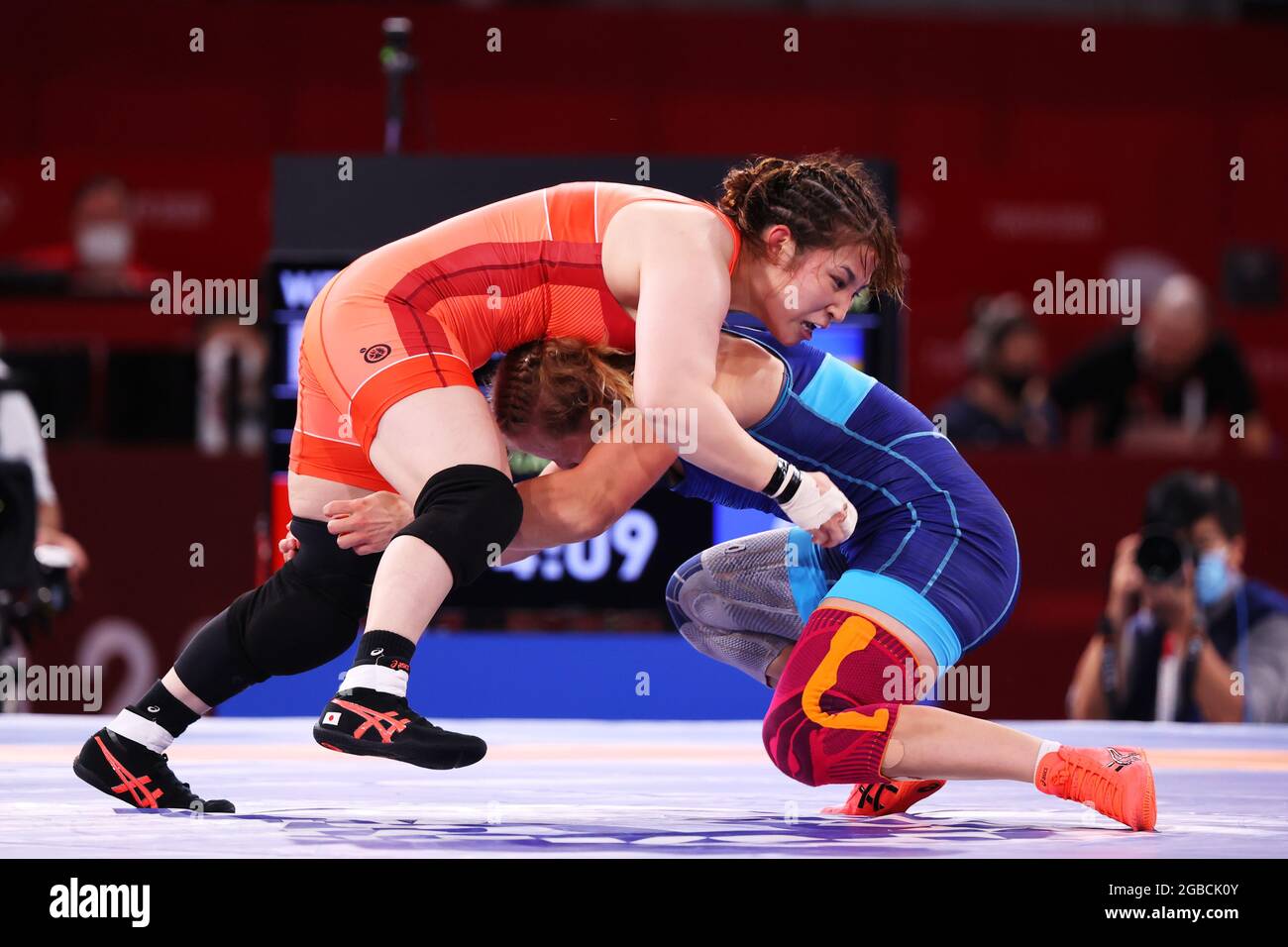 (L-R) Sara Dosho (JPN), Alla Cherkasova (UKR), AUGUST 3, 2021 ...