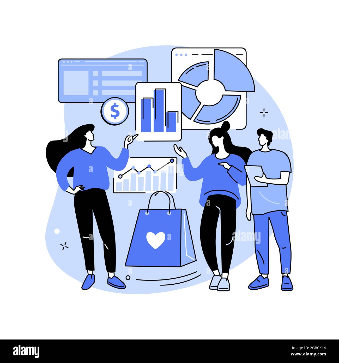 Consultative selling abstract concept vector illustration Stock Vector ...