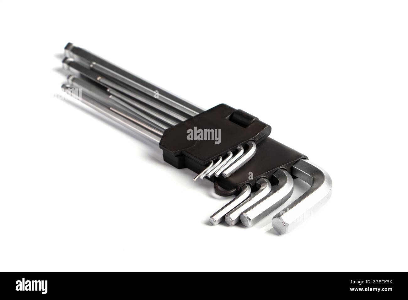 Hex keys set isolated on a white background. Work tools for repair ...