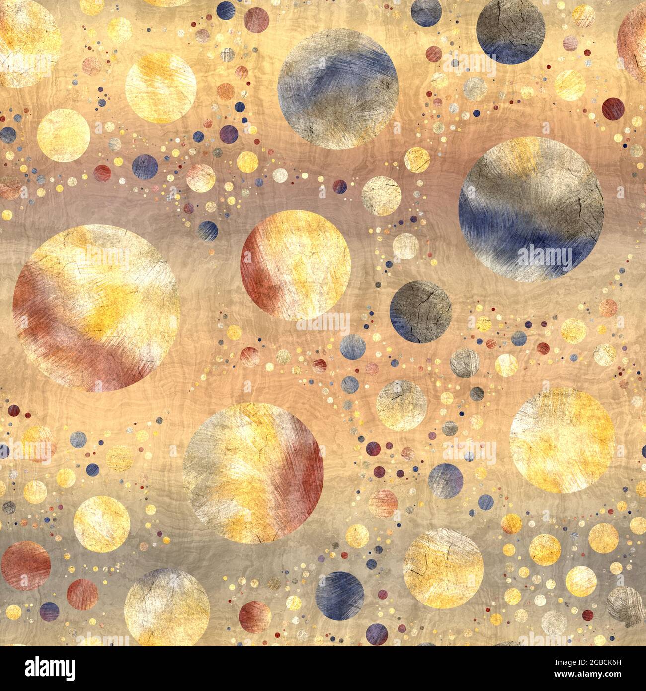 Seamless abstract textured circle pattern for surface print Stock Photo ...