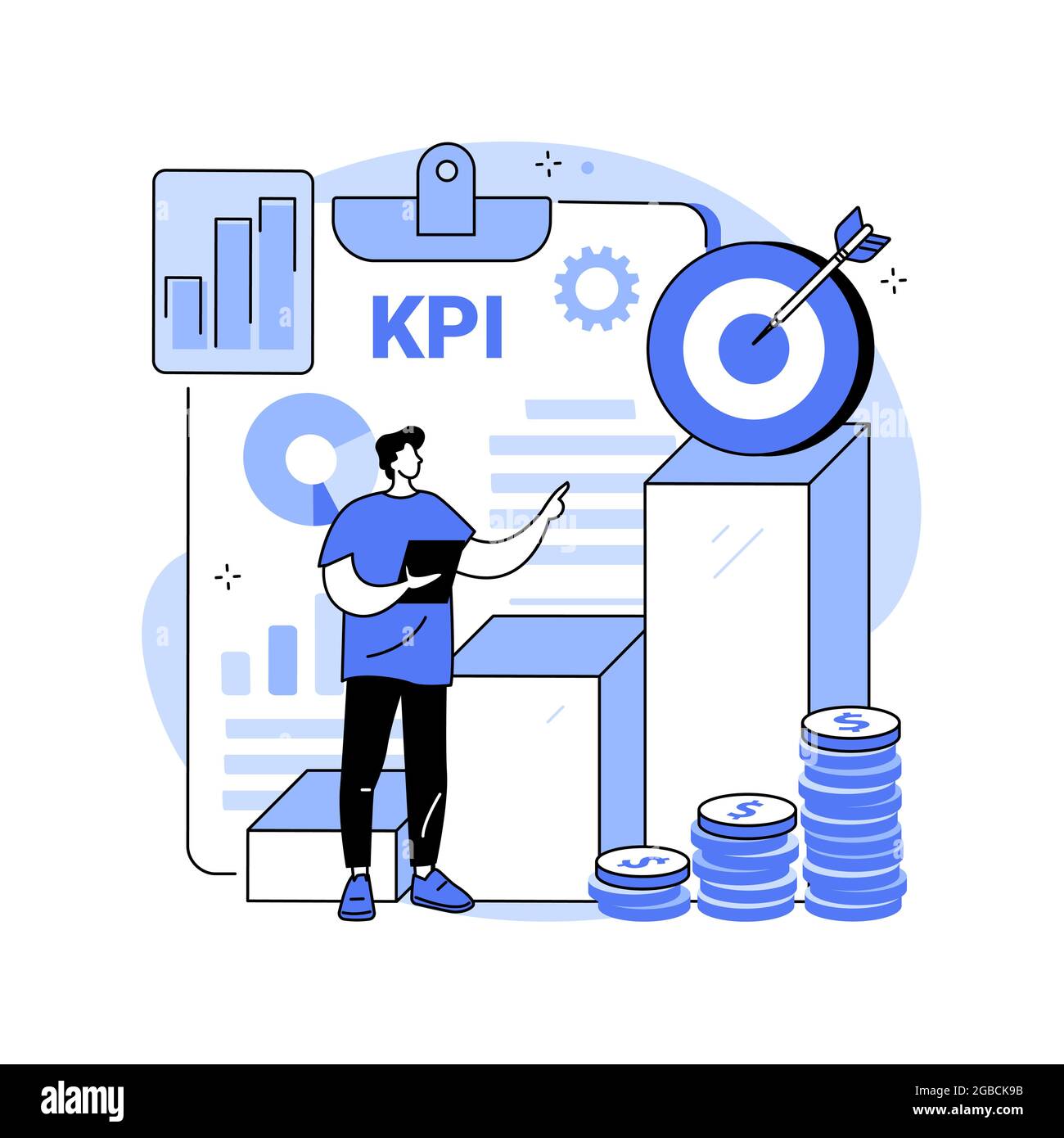 KPI abstract concept vector illustration Stock Vector Image & Art - Alamy