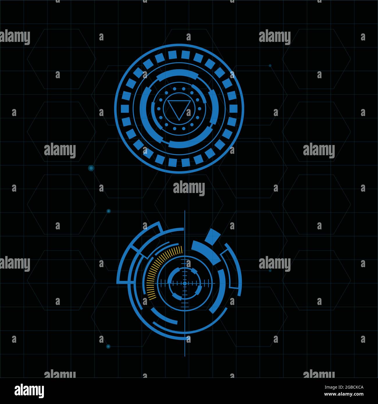 Futuristic user interface illustration design template Stock Vector ...