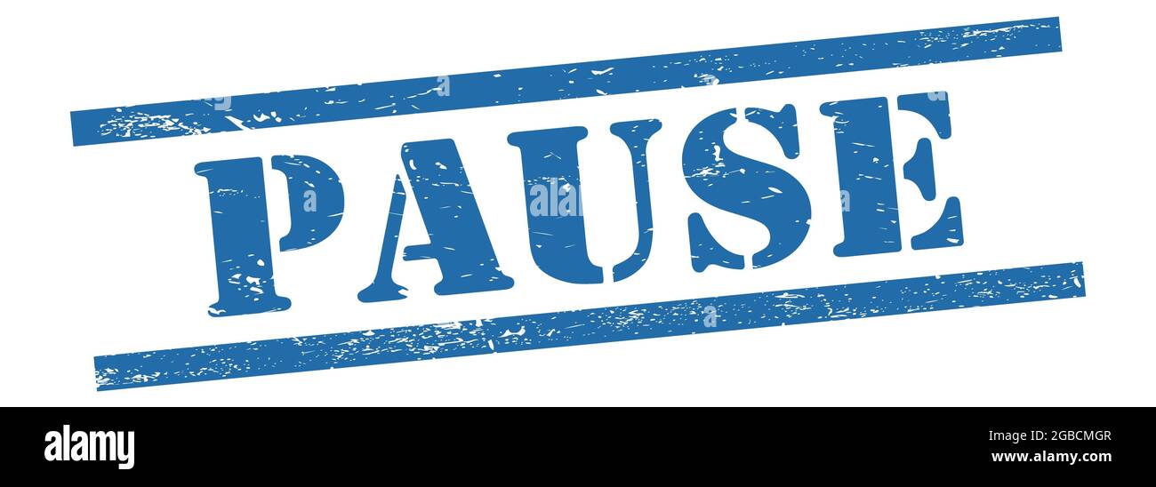 Pause stamp hi-res stock photography and images - Alamy