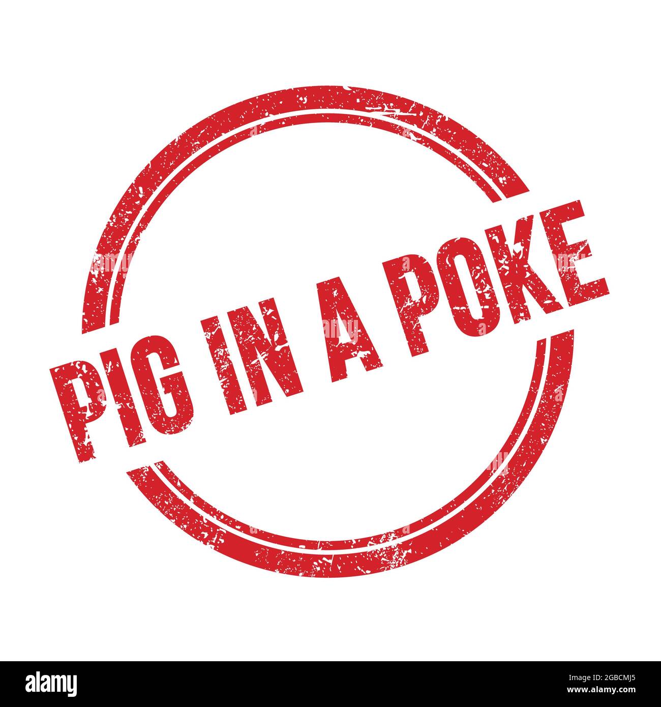Pig in a poke stamp Cut Out Stock Images & Pictures - Alamy
