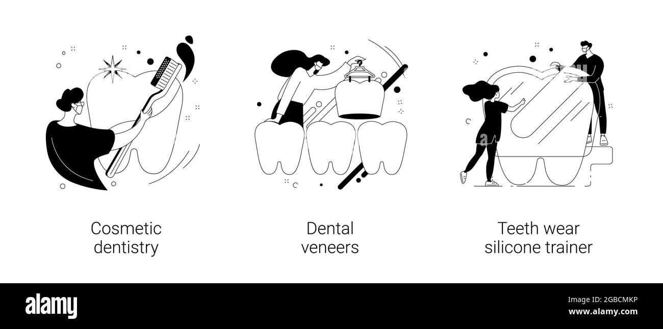 Dental service abstract concept vector illustrations Stock Vector Image ...