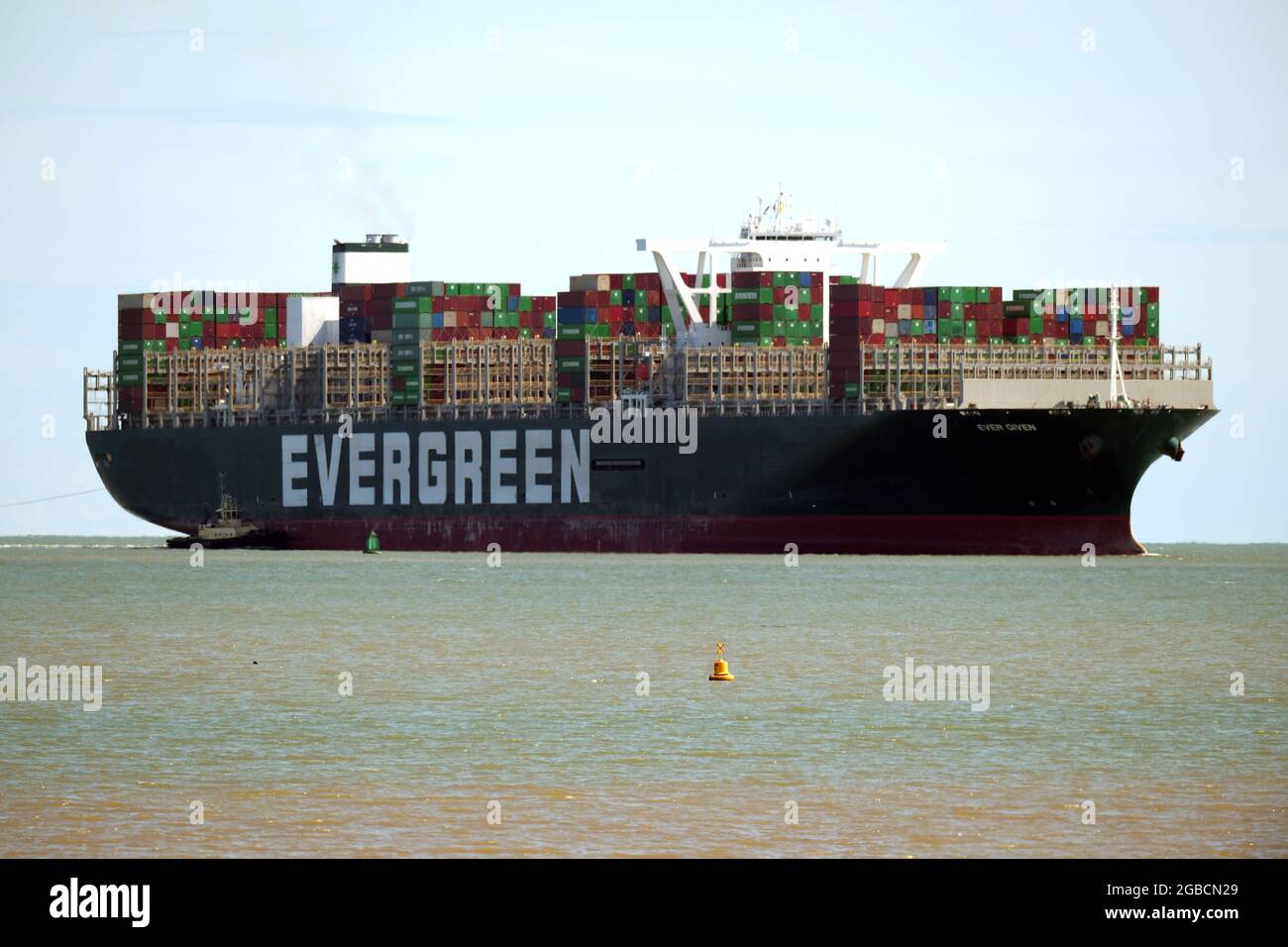 Felixstowe Suffolk UK 3rd August 2021. The Container Ship Ever Given ...