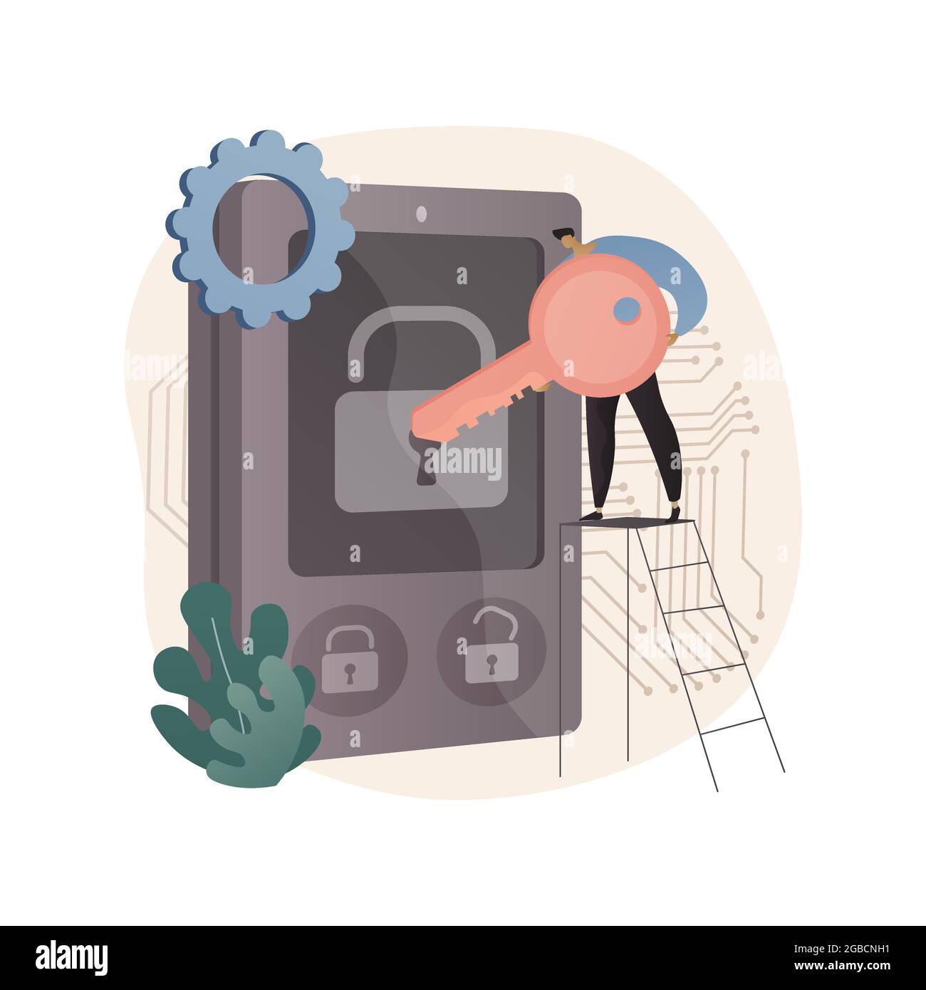 Access Control System Abstract Concept Vector Illustration Stock Vector Image And Art Alamy