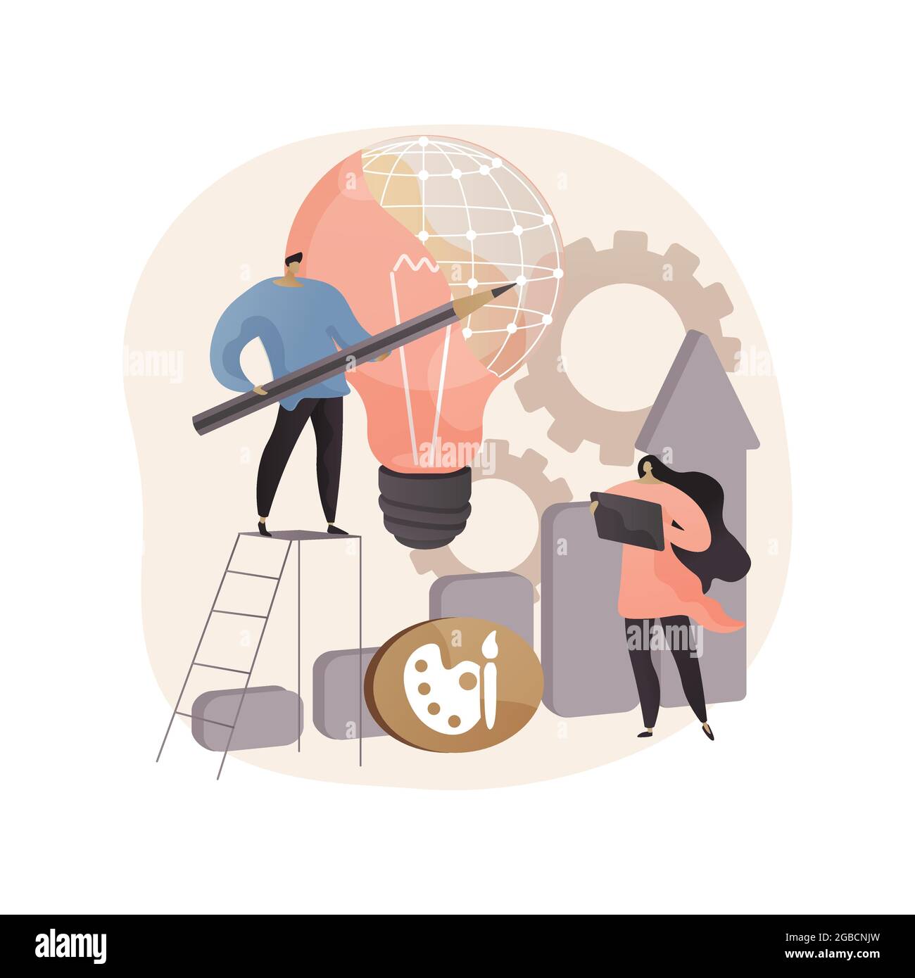 Design strategy abstract concept vector illustration Stock Vector Image ...