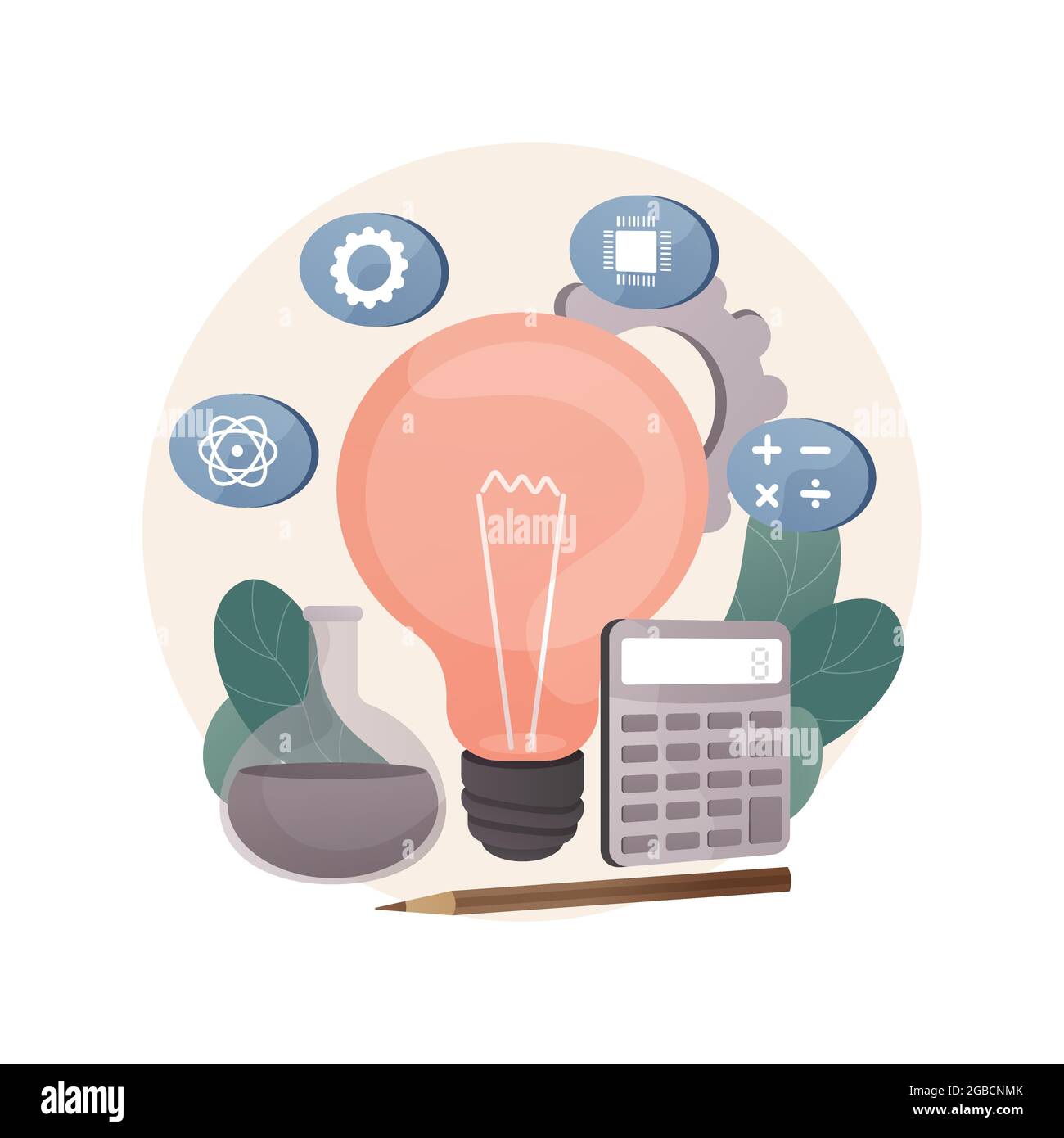 STEM education abstract concept vector illustration Stock Vector Image ...
