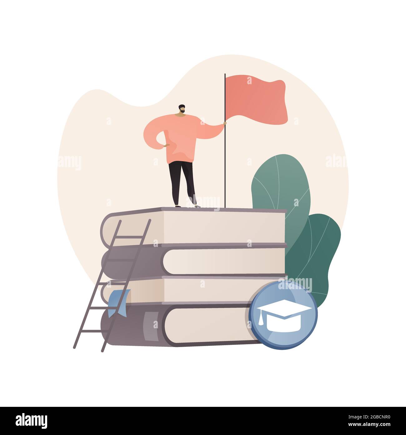 Personalized learning abstract concept vector illustration Stock Vector ...