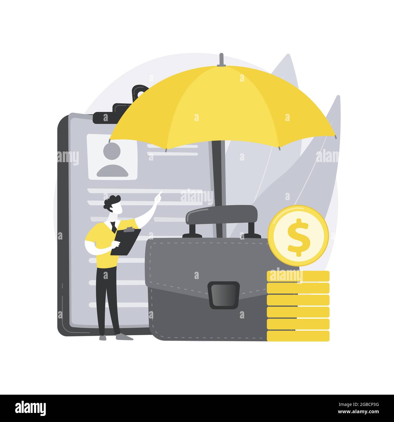 Employment insurance abstract concept vector illustration Stock Vector ...