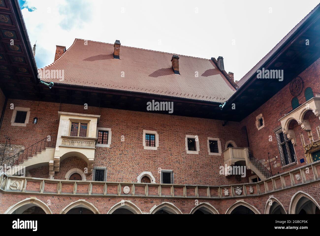Courtyard of the Collegium Maius, it is the location of the ...