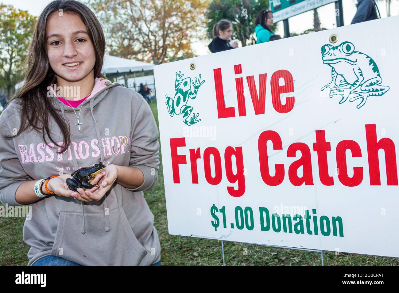 Florida Fellsmere,Frog Leg Festival annual live frog catch game ...