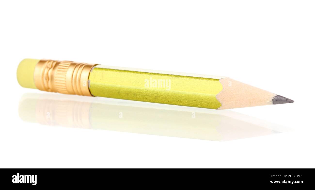 Lead pencil isolated on white Stock Photo - Alamy