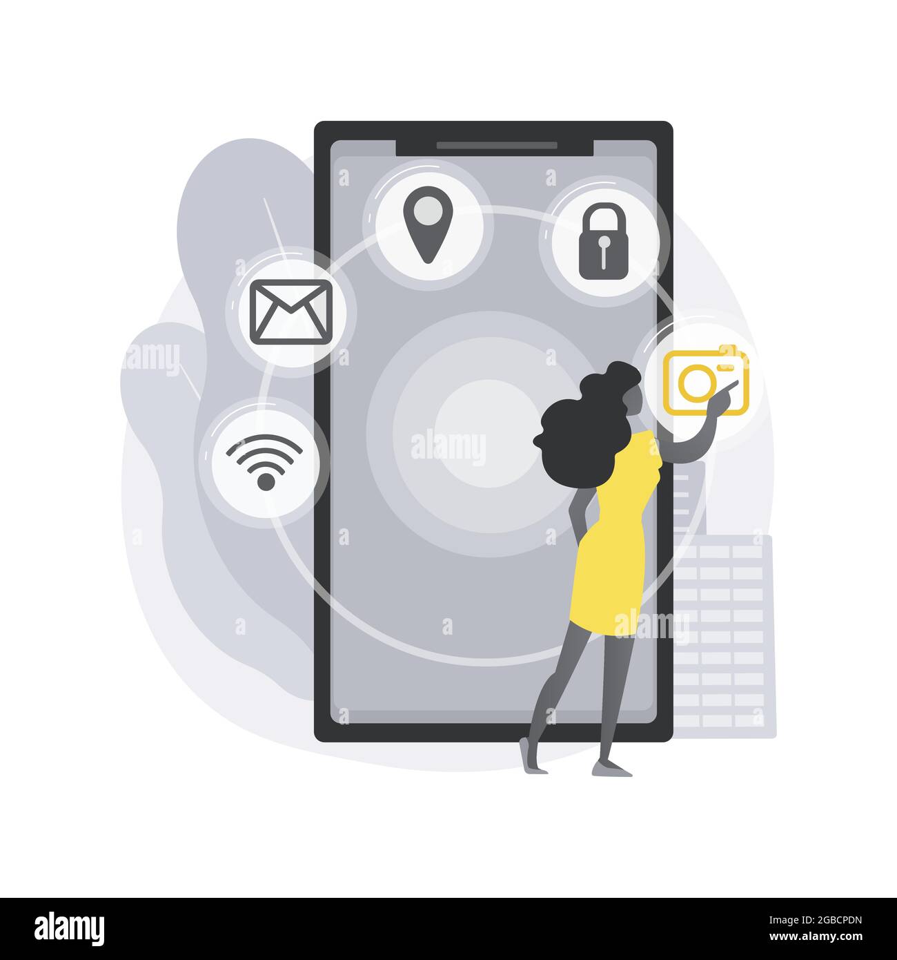 Intelligent interface abstract concept vector illustration Stock Vector ... Intelligent interface abstract concept vector illustration Stock Vector ...