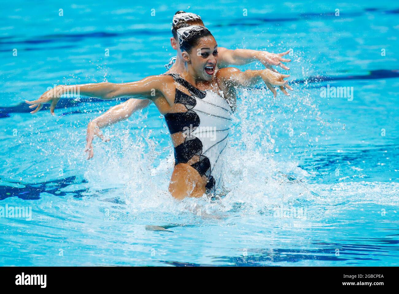 Tokyo, Japan. 3rd Aug, 2021. ANITA ALVAREZ and LINDI SCHROEDER of USA ...