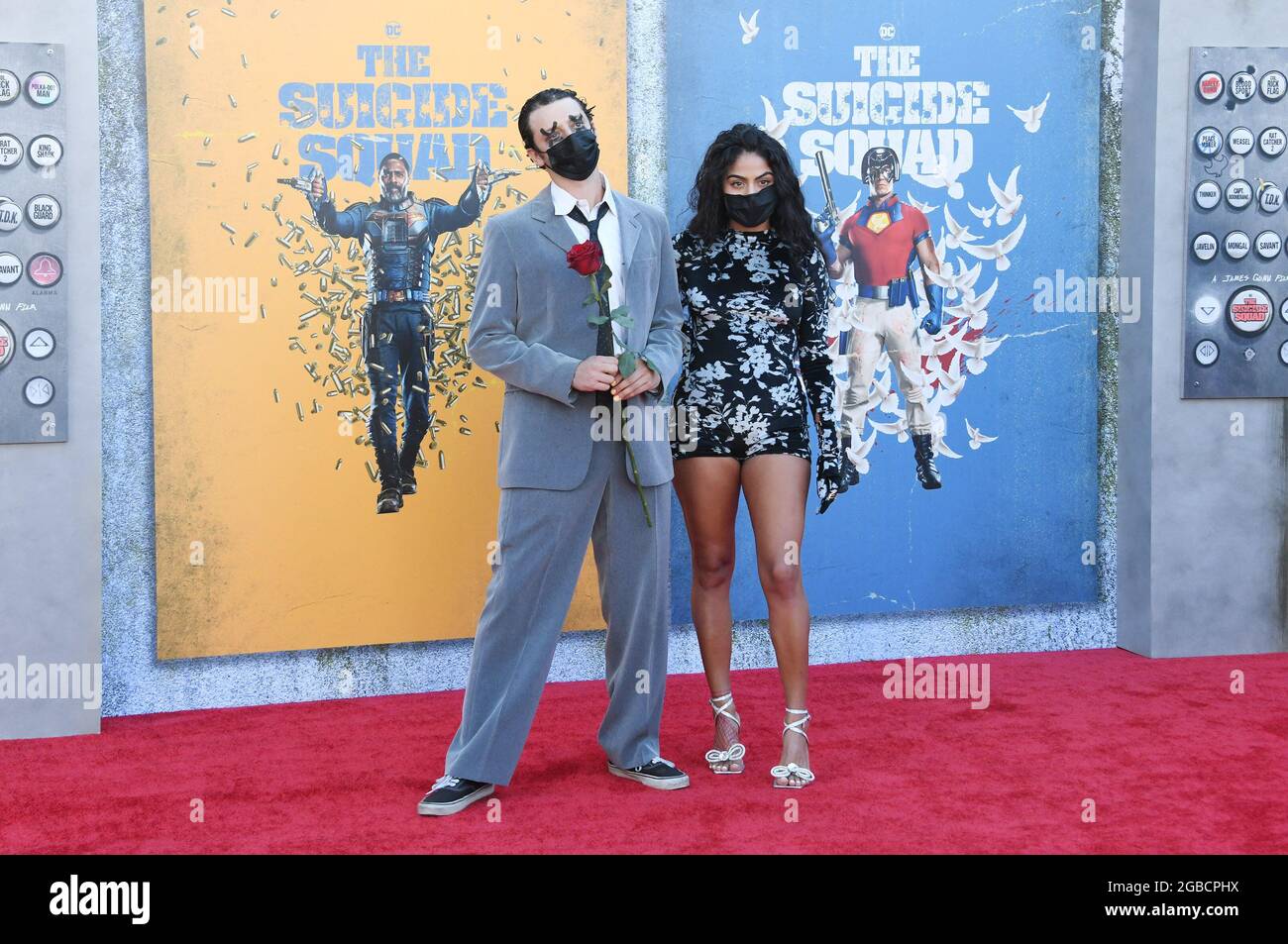 (L-R) Grandson and Jessie Reyez arrives at THE SUICIDE SQUAD World ...