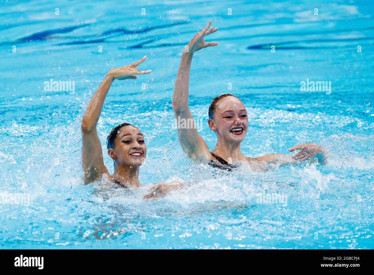 Tokyo, Japan. 3rd Aug, 2021. ANITA ALVAREZ and LINDI SCHROEDER of USA ...